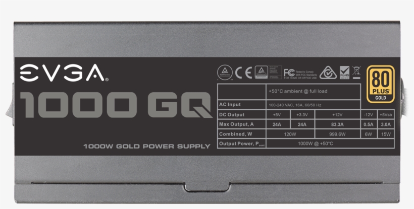 Evga 1000 Gq, 80 Gold 1000w, Semi Modular, Evga Eco - Evga Bq Bronze ...