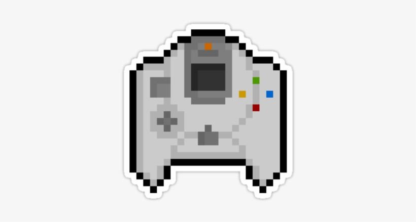 Download Transparent Pixel Dreamcast Controller Sticker By Pixelblock ...