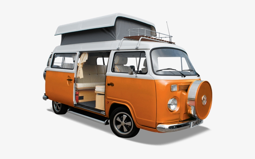 Orange Volkswagen Camper Van - Volkswagen T2 Png - 570x468 PNG Download - PNGkit