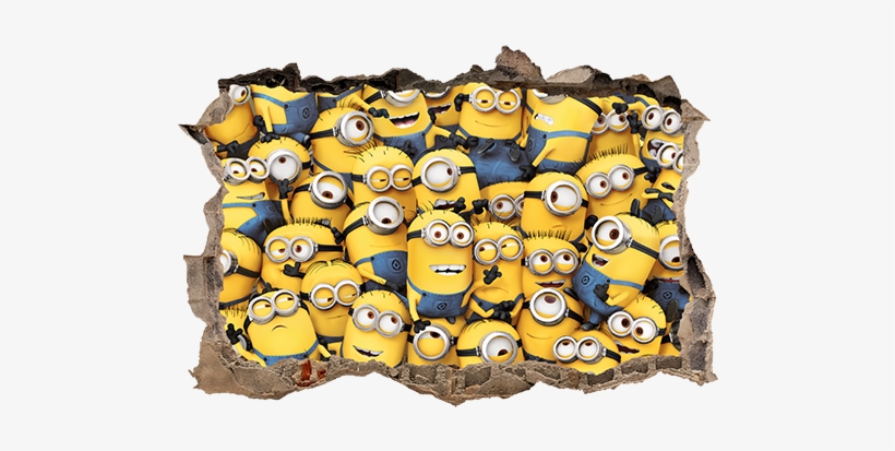 Hole Minions - Minion Puzzles - 500x350 PNG Download - PNGkit