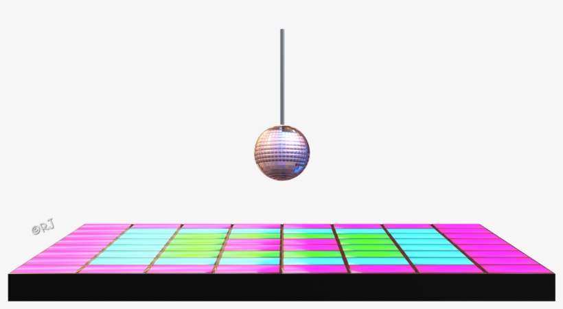 Disco Ball & Dance Floor - Transparent Disco Dance Floor - 1600x850 PNG ...