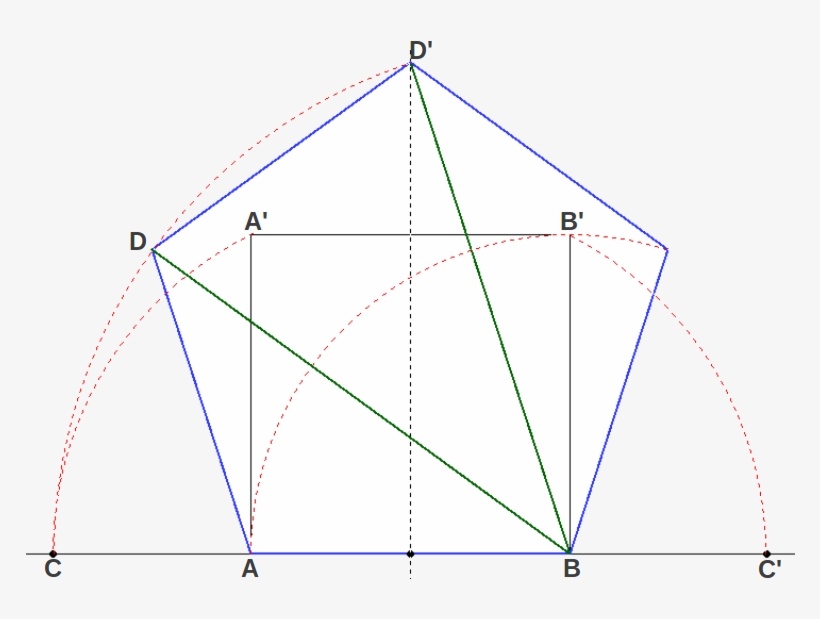 Download Transparent The Golden Ratio In The Pentagon - Triangle - PNGkit