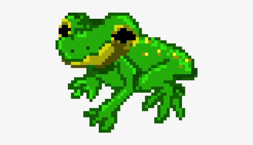 Frog - Pixel Art - 630x520 PNG Download - PNGkit