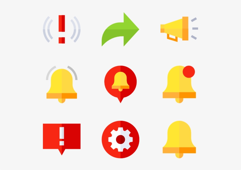 Notifications 50 Icons - 600x564 PNG Download - PNGkit