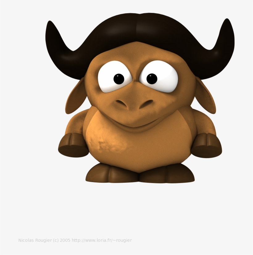 Babygnualpha - Gnu Linux Rectangle Sticker - 800x800 PNG Download - PNGkit