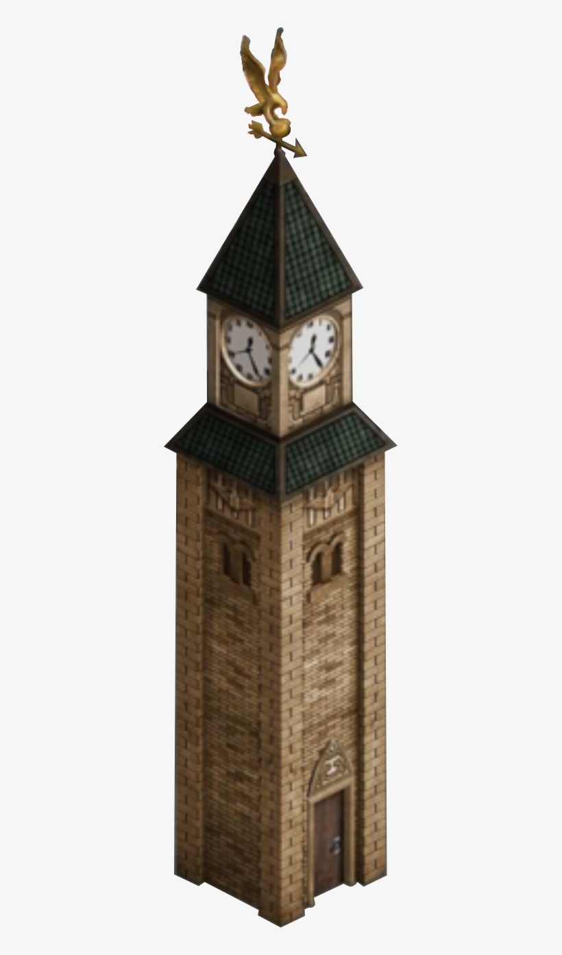 Time Clock - Clock Tower - 341x1313 PNG Download - PNGkit