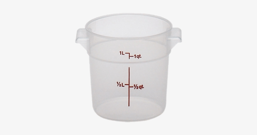 Cambro Camwear Food Storage Container Round Clear Plastic - 365x365 PNG ...