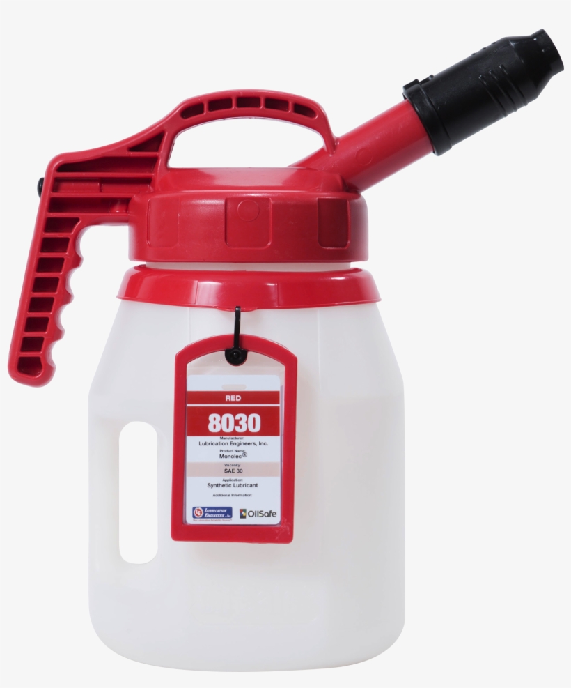 Oilsafe Stumpy Spout 5 Liter Red - Color Coded Container Lubrication ...