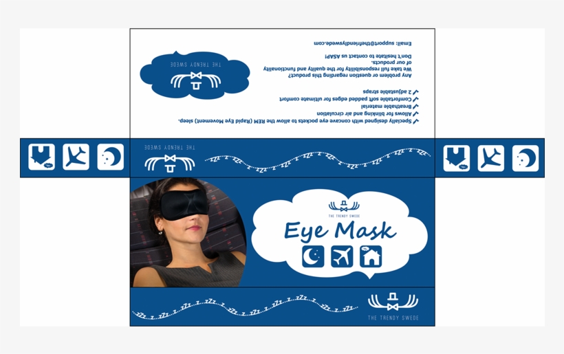 Packaging Design Box Friendly Swede Eye Mask - Eye Mask Package Design ...
