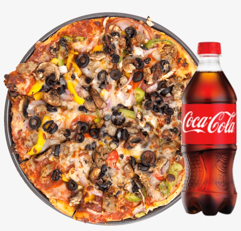 Pizza Soda Deal - Coca-cola Classic - 20 Fl Oz Bottle - 1438x1410 PNG ...