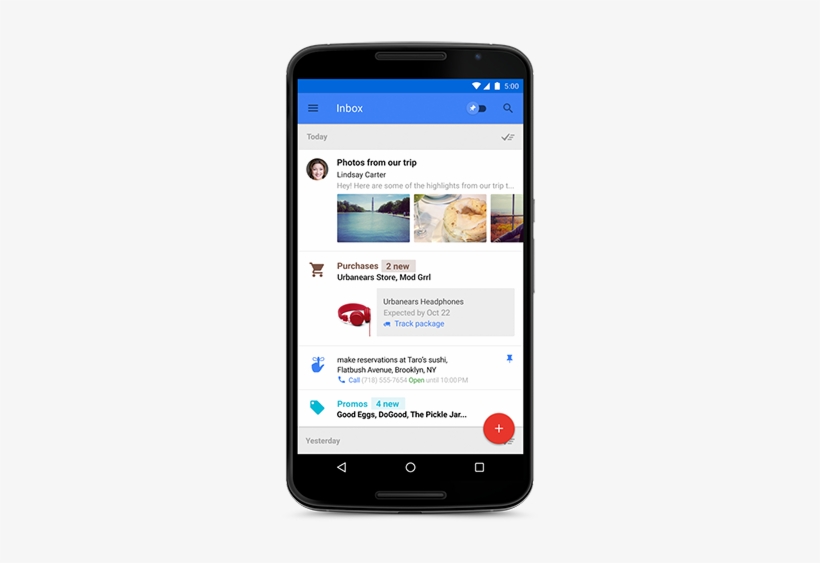 Google Inbox - 283x500 PNG Download - PNGkit