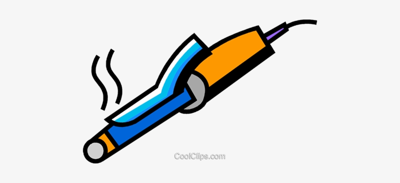 Curling Irons Royalty Free Vector Clip Art Illustration - Clip Art ...