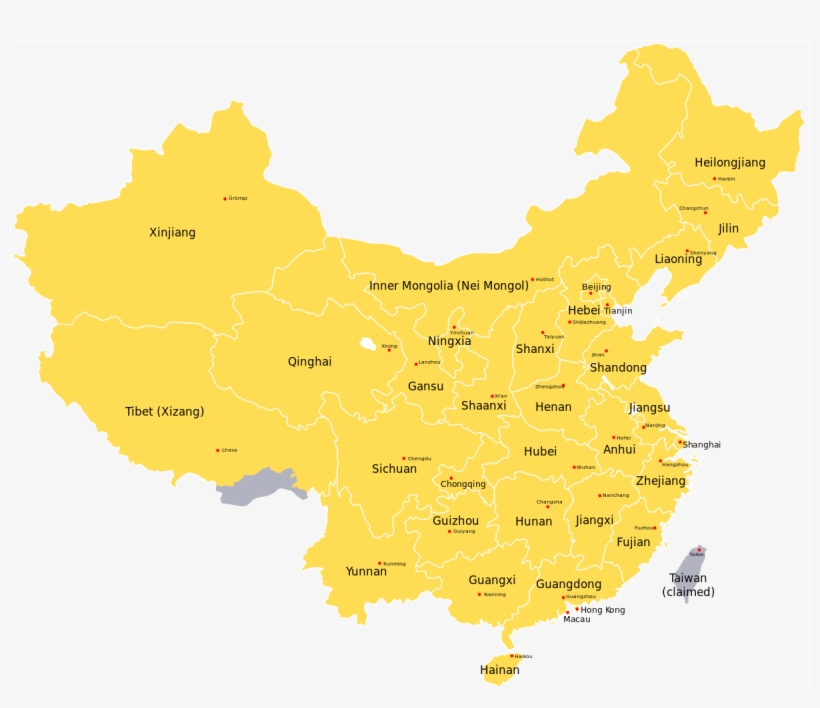 China Map - 1200x979 PNG Download - PNGkit