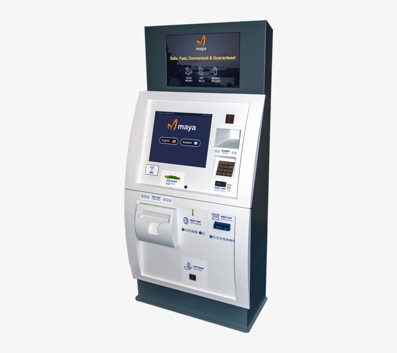 Maya Atm Kiosk - Maya Kiosk - 310x648 PNG Download - PNGkit