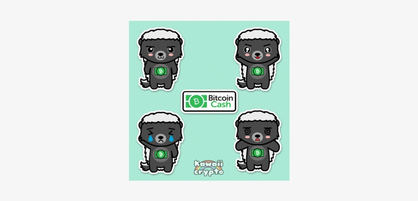 Bitcoin Cash Sticker Pack - Cryptocurrency - 600x315 PNG Download - PNGkit