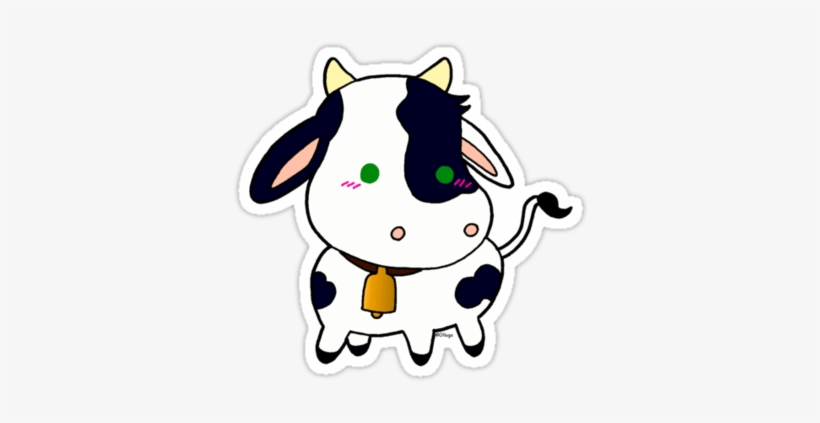 Download Transparent "cute Baby Cow" Stickers By Olluga - Vacas Chibi ...