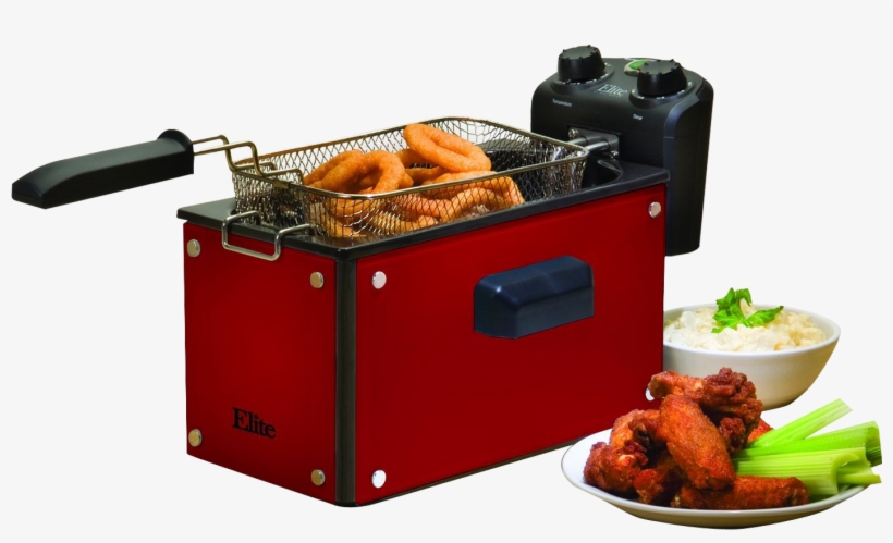 Electric Deep Fryer Png Image - Maxi-matic Edf-3500gr 3.5 Qt. Deep ...