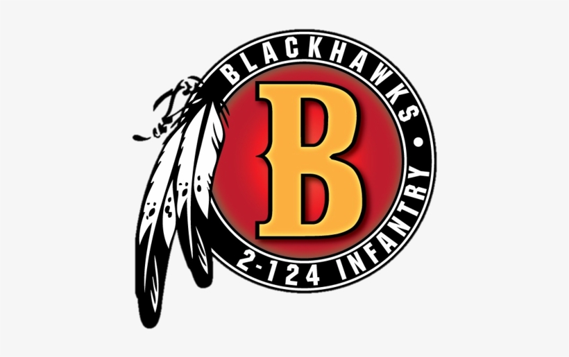 Blackhawk Symbol For Company B, 2d Battalion, 124th - Stand With ...