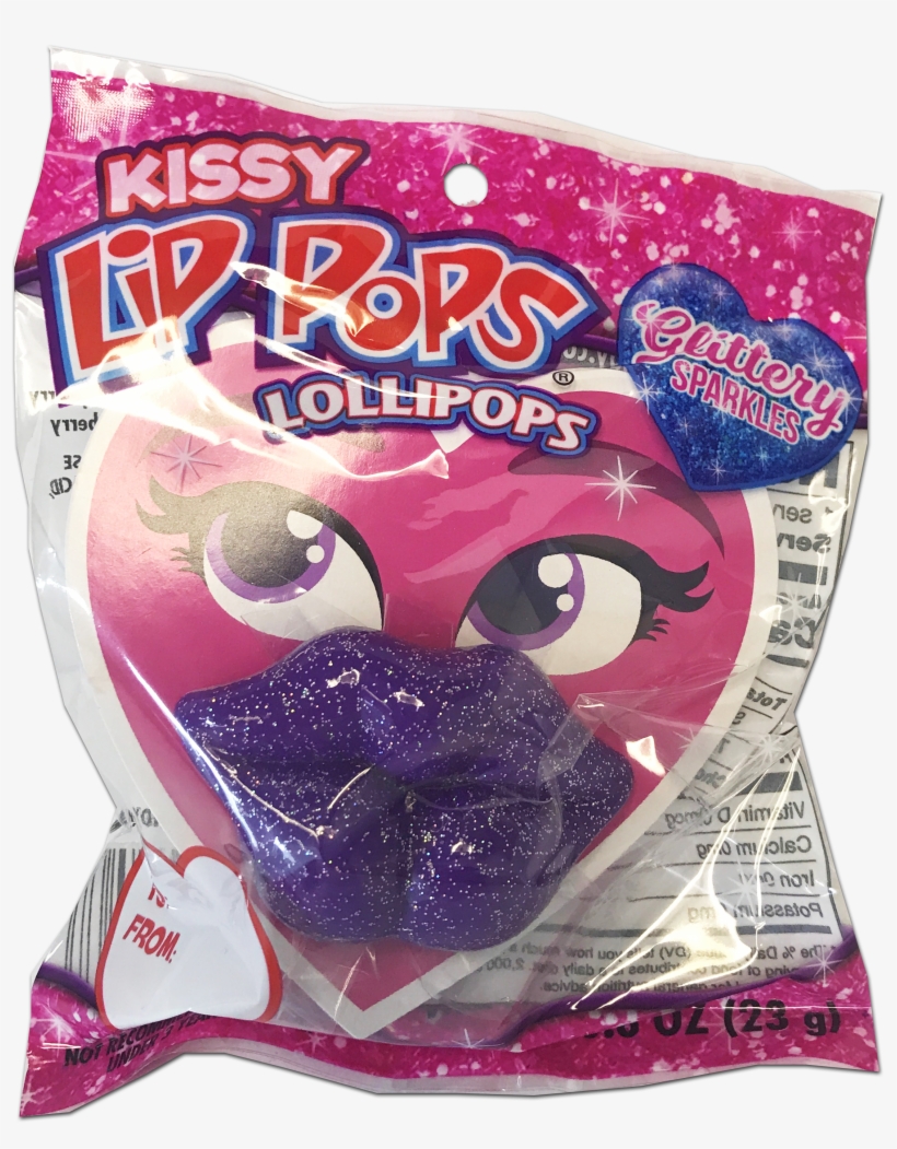 Download Transparent Seasonal / Glitter Kissy Lip Pops - Kissy Lip Pops ...