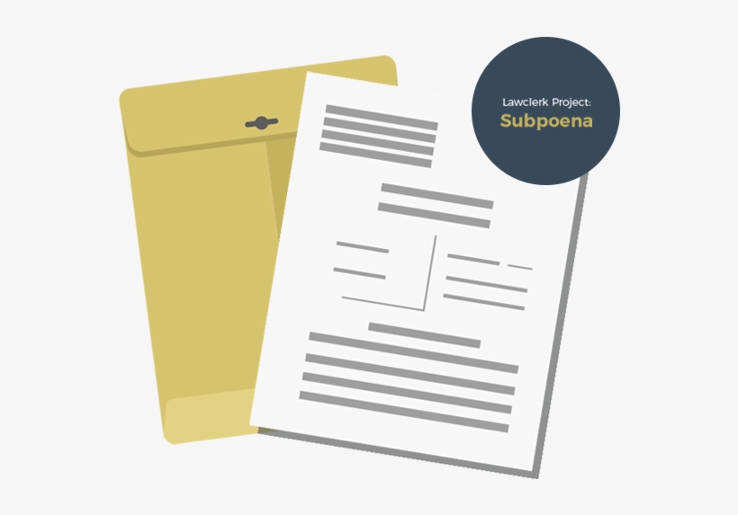 Subpoena - 570x500 PNG Download - PNGkit