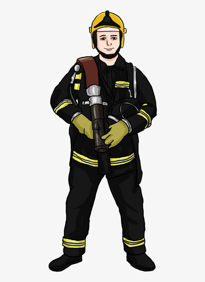 Buff - Fireman Clip Art - 600x1126 PNG Download - PNGkit