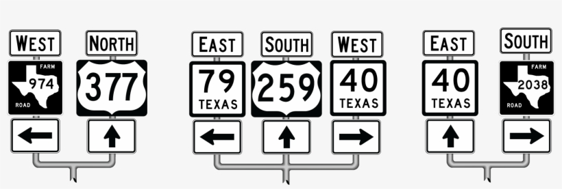 Horizontal Arrangement - Texas State Highway 40 Sticker Decal R2294 ...