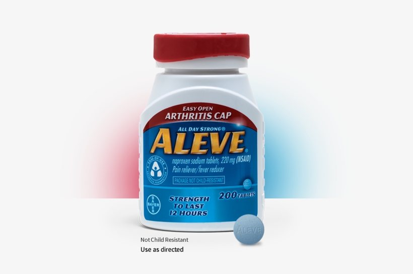 Aleve Tablets Easy Open Arthritis Cap - Aleve Arthritis - 601x488 PNG ...