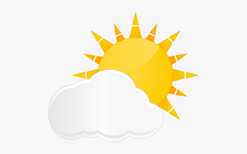 Nuvem E Sol Png - 500x432 PNG Download - PNGkit