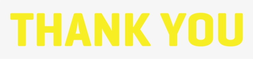 Thank You Yellow - Thank You Yellow Png - 1000x241 PNG Download - PNGkit