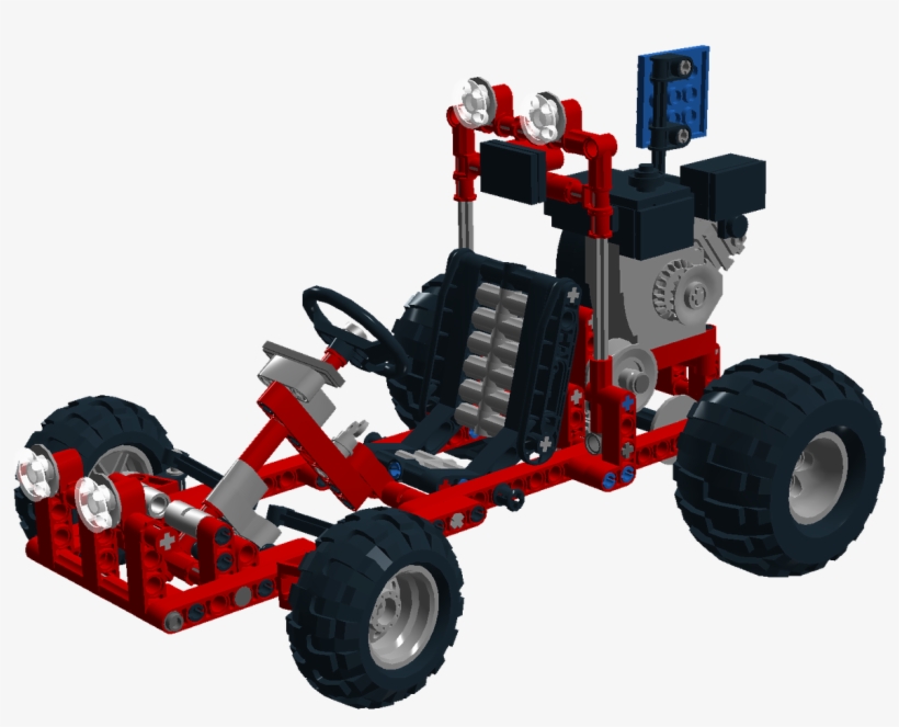 Big Red Go-kart - Lego Go Karts - 1415x900 PNG Download - PNGkit