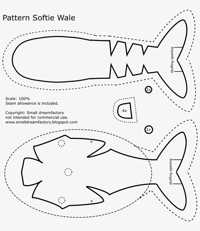 Free Pattern Softie Whale - Whale Toy From Felt - 800x871 PNG Download ...