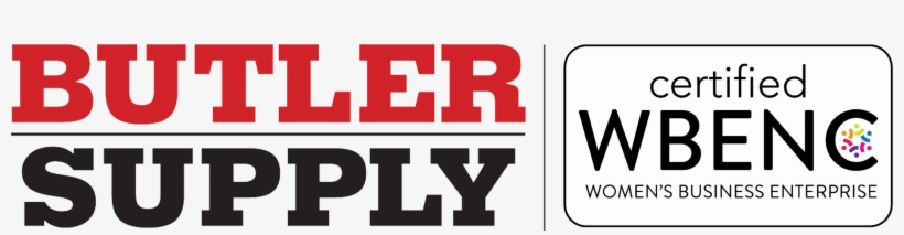 Color Stack W Wbenc - Butler Supply Logo - 5568x1320 PNG Download - PNGkit