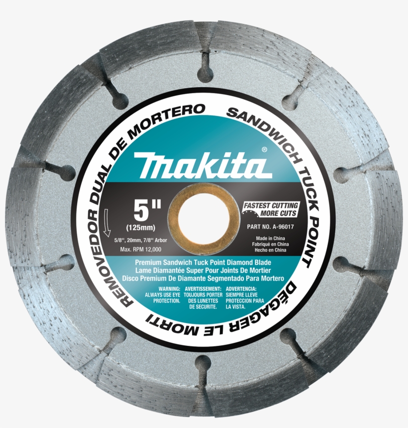 A-96017 - Makita A-95912 4-1/2" Dual Sandwich Diamond Tuck Point ...