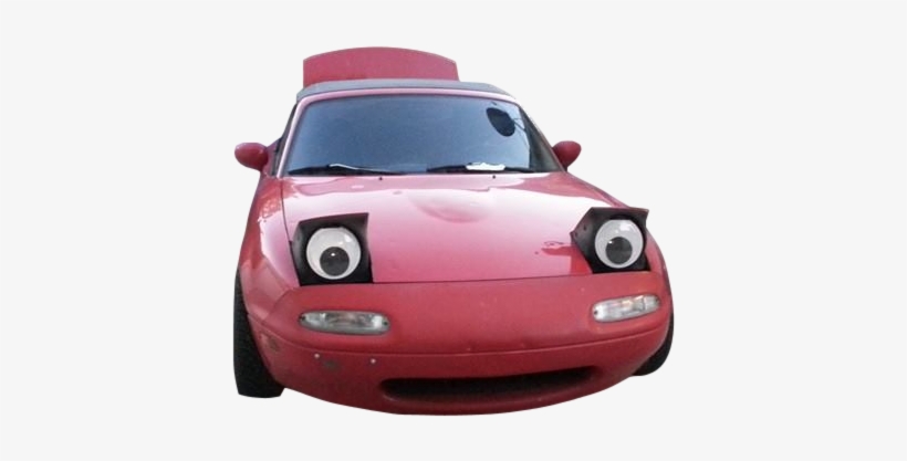 Red Mazda Miata With Googly Eyes - Mazda Mx-5 - 960x720 PNG Download ...