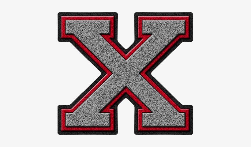 Varsity Letter X - 443x400 PNG Download - PNGkit