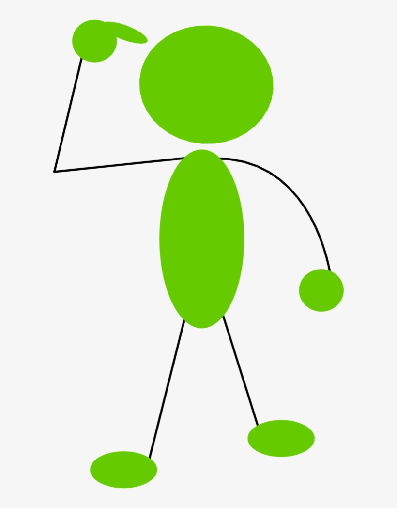 Blue Man Thinking And Contemplating - Person Thinking Clip Art ...