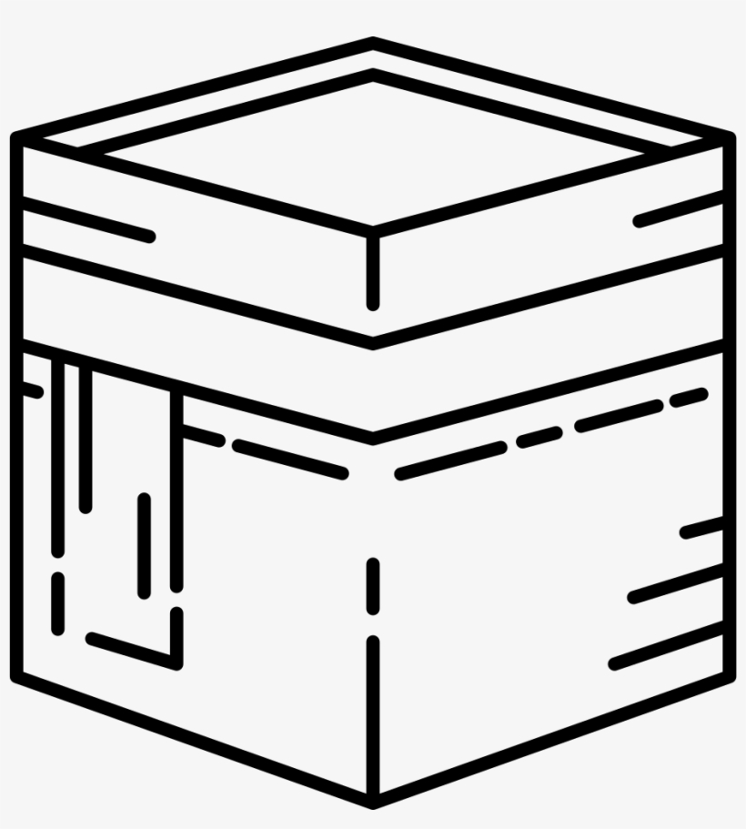 Kaaba Outline Coloring Page Sketch Coloring Page