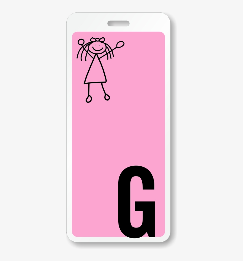 Download Transparent School Restroom Hall Pass Id With Girl Stick ...