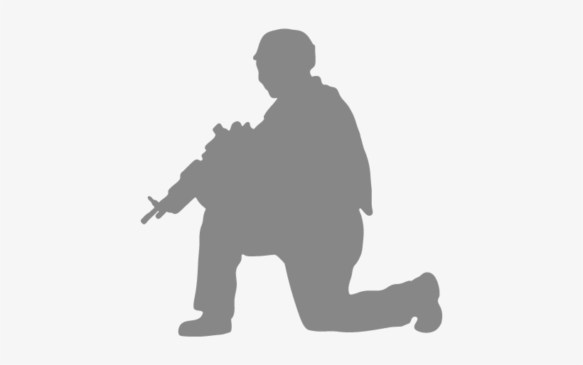 Soldier Kneeling Left - Soldier - 424x434 PNG Download - PNGkit