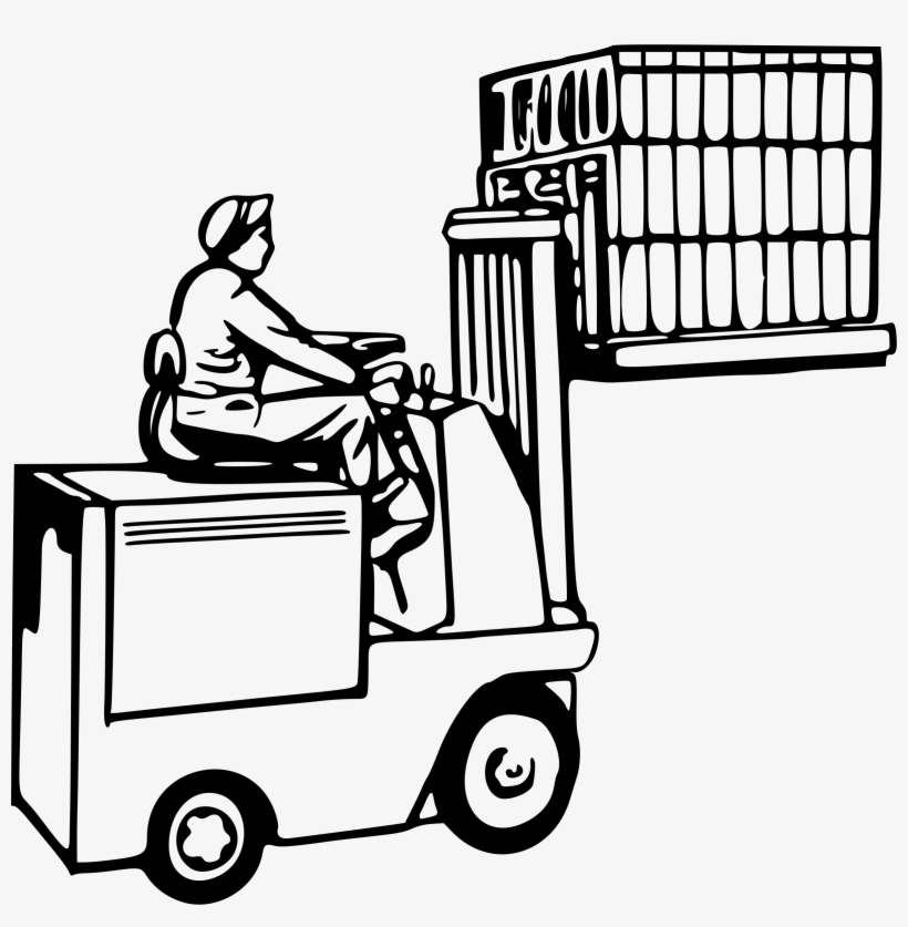 Moving Truck Drawing At Getdrawings - Forklift Drawing - 2397x2330 PNG ...