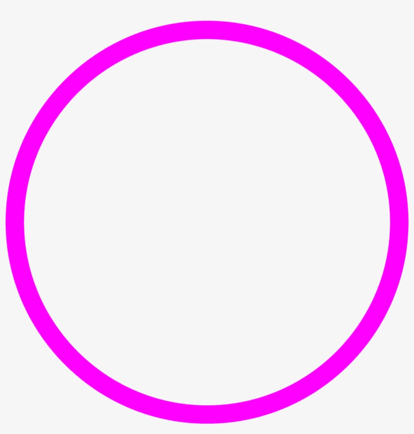 Circle Outline Png For Kids - Pink Glow Stick Bracelets - 1024x1024 PNG ...