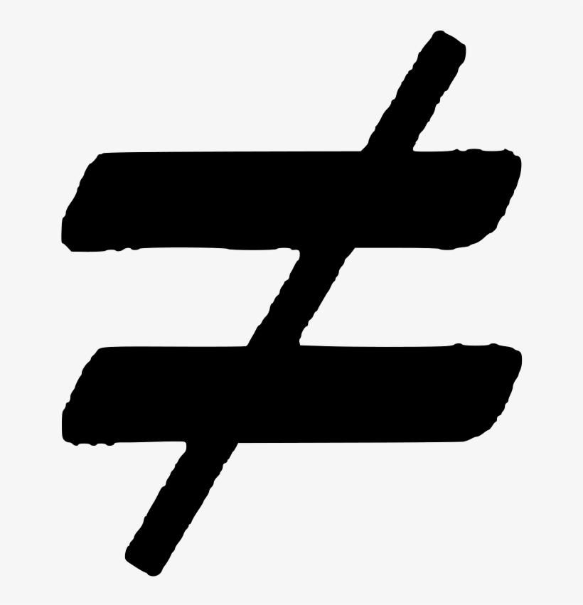 Not Equal To Png - 800x800 PNG Download - PNGkit