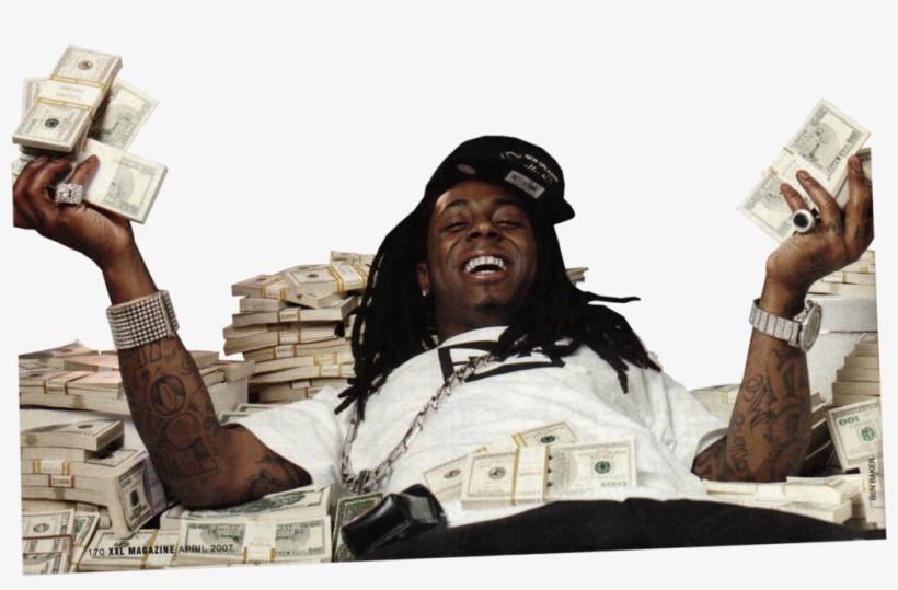 Wayne Laying In Money - Lil Wayne Laying In Money - 985x600 PNG ...