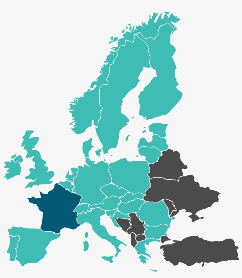 Europe Map Blue Png - 1400x1545 PNG Download - PNGkit