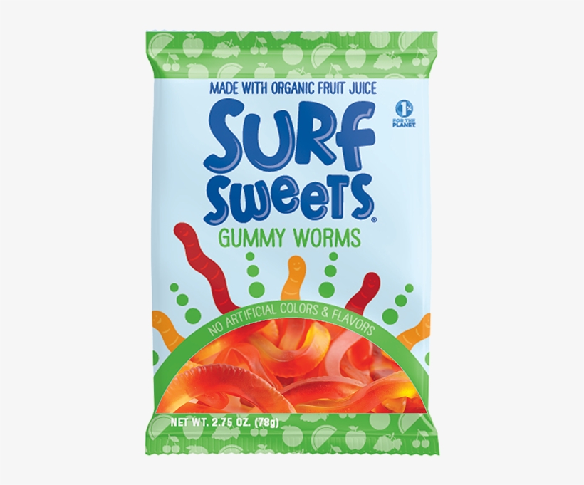 Surf Sweets Gummy Worms Pack-2 - Surf Sweets - 650x650 PNG Download ...