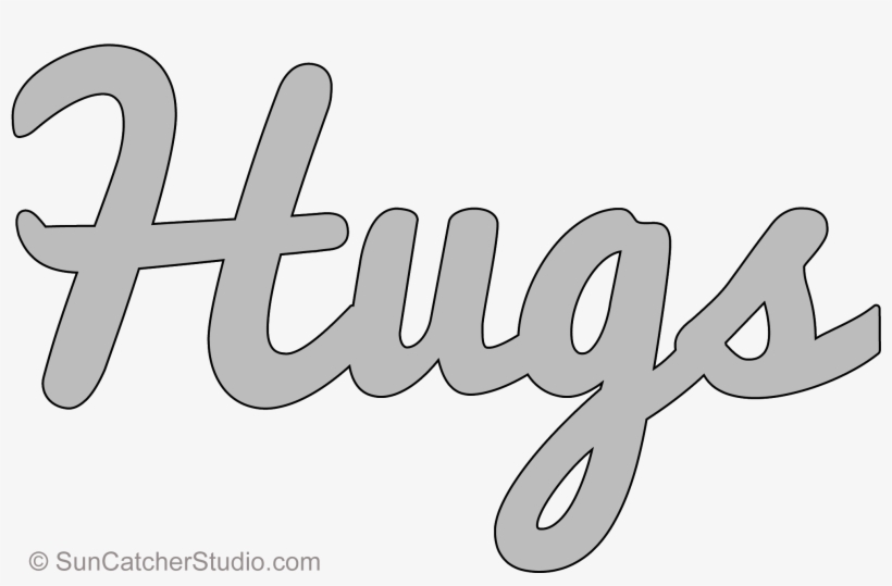 Hugs Pattern - Hugs Word Art - 2100x1320 PNG Download - PNGkit