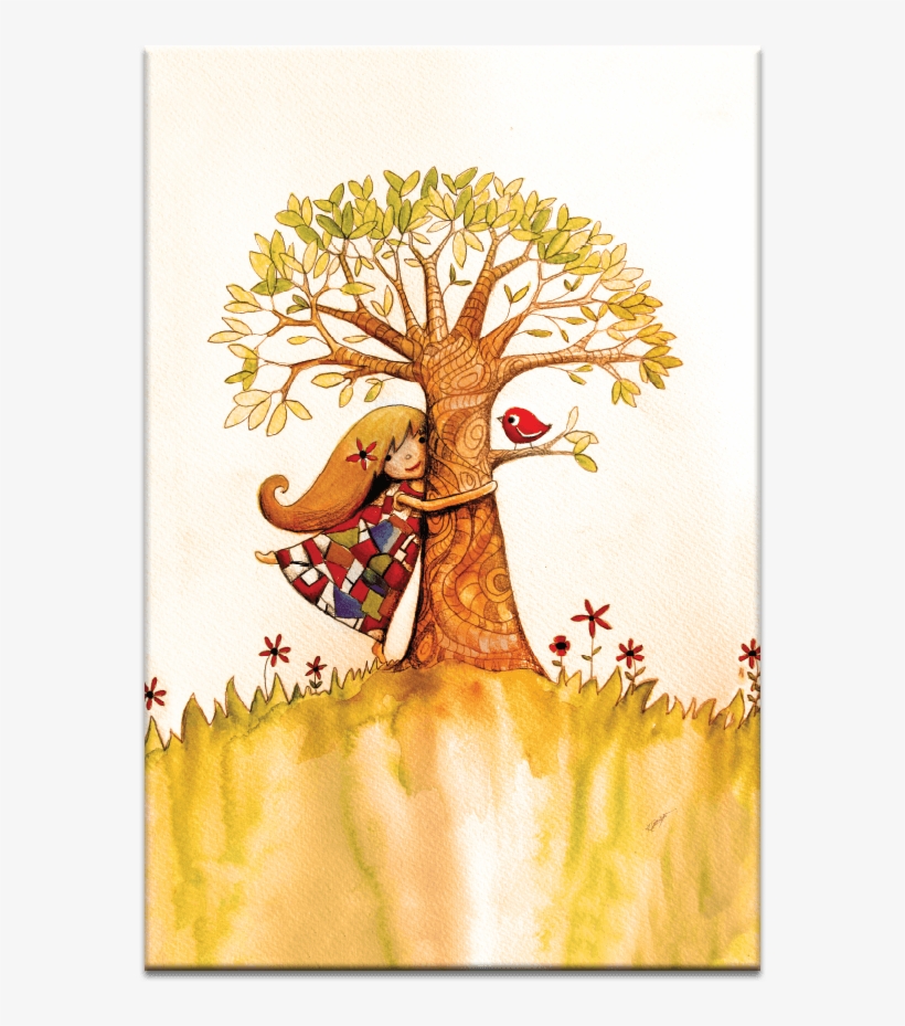 Tree Hugs - Tree Hugs, Canvas Print, White, Posters, Prints, - 900x900 ...