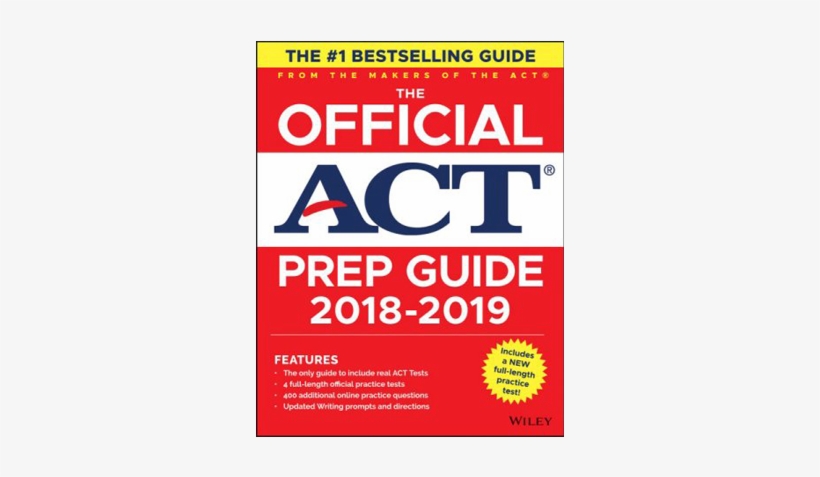 Act Test Prep - Official Act Prep Guide, 2018 By Act - 750x450 PNG ...