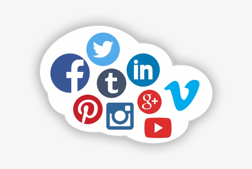 Social Media Transparent Background Download - Social Media In A Cloud ...