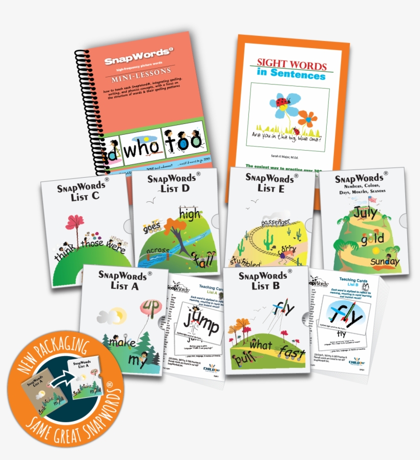 Snapwords Teaching Cards Child Publications Png Visual - Sight Words In ...